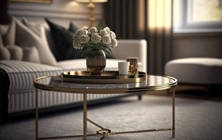 14 Gold Coffee Table Ideas: Add a Luxe Touch To Your Home
